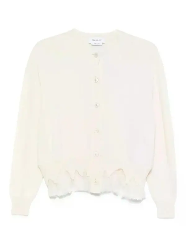 Alexander McQueen Lace-trimmed Cardigan