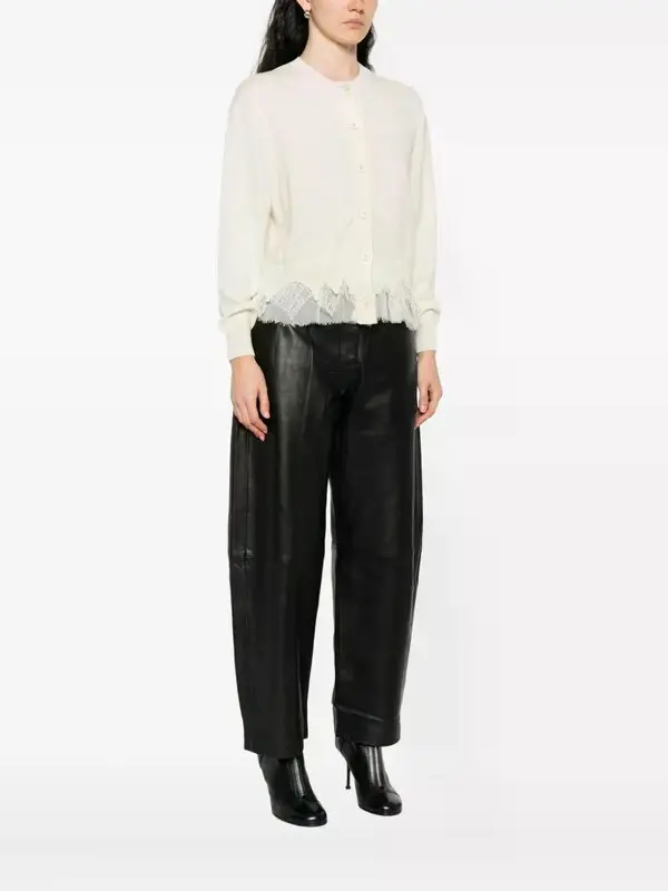 Alexander McQueen Lace-trimmed Cardigan