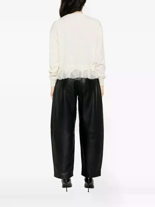 Alexander McQueen Lace-trimmed Cardigan
