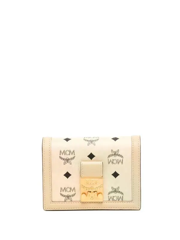Mcm Small Tracy Monogram-print Wallet - Neutrals
