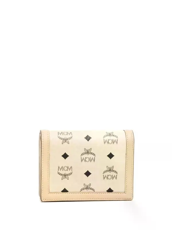 Mcm Small Tracy Monogram-print Wallet - Neutrals