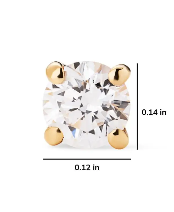 ANA LUISA Small Lab Grown Diamond Stud Earrings