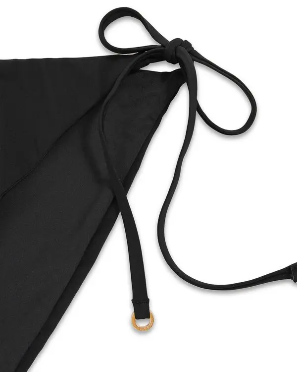 REISS Riah Tie Side Bikini Bottom - Black