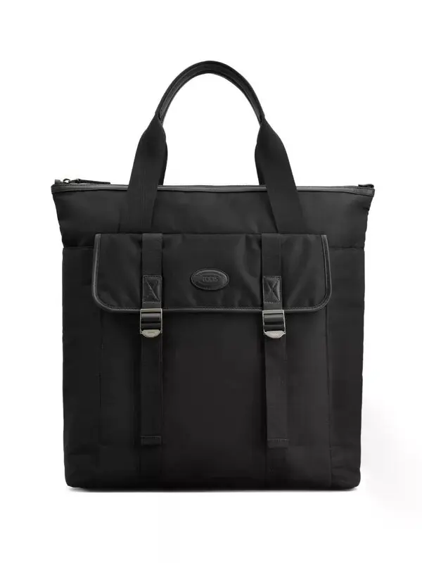 TOD'S Two-handle Buckle Backpack - Black