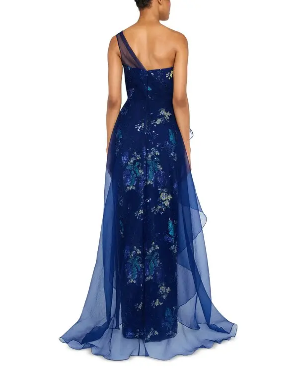 Theia Noemi One Shoulder Sequin Gown