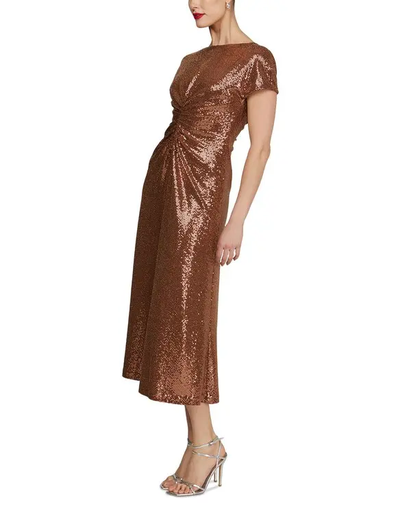 Halston Luce Disco Jersey Midi Dress