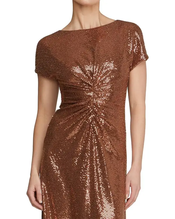 Halston Luce Disco Jersey Midi Dress