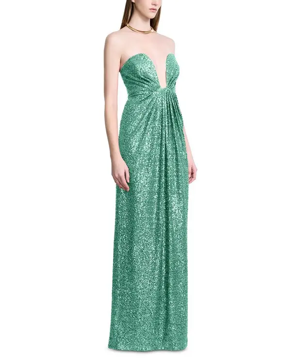b darlin hunter green dress BCBGMAXAZRIA NWT Amber Aqua Floral Print Strapless Cocktail Dress Size –  alineconsignment main image 1