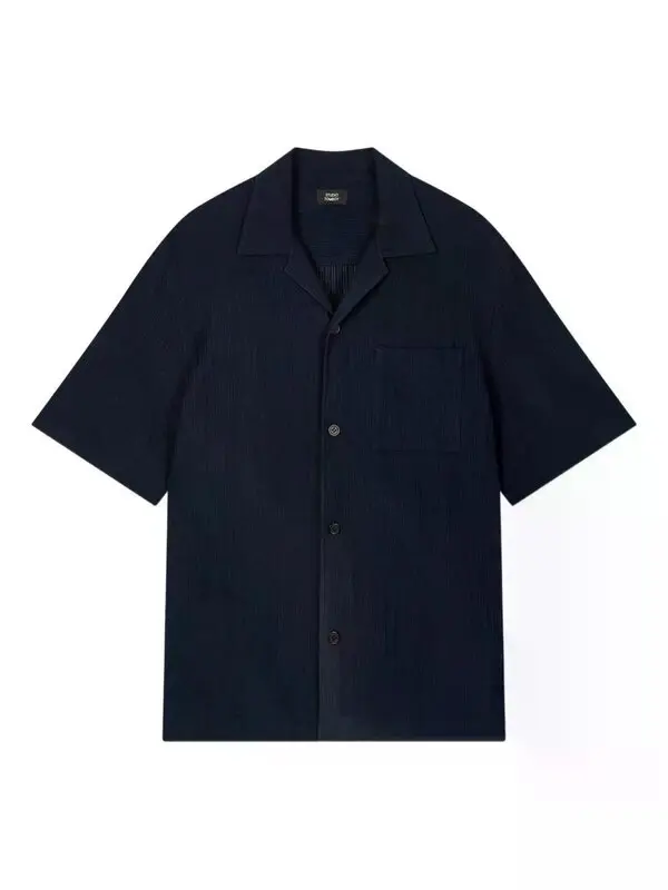 STUDIO TOMBOY Pleated Pajama Shirt - Blue