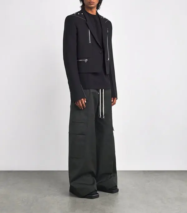 Rick Owens Cargobelas Straight-leg Trousers - Black