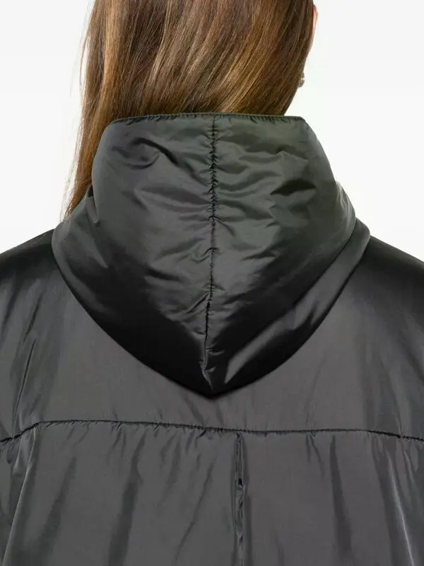 Aspesi Hooded Button-fastening Jacket - Grey