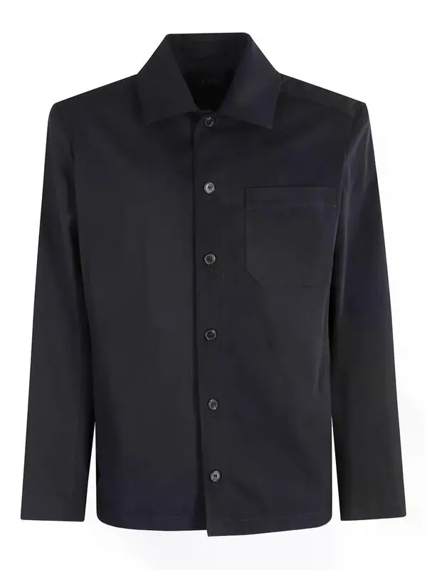 A.p.c. Cofco Button-fastening Pocket Shirt Jacket - Blue