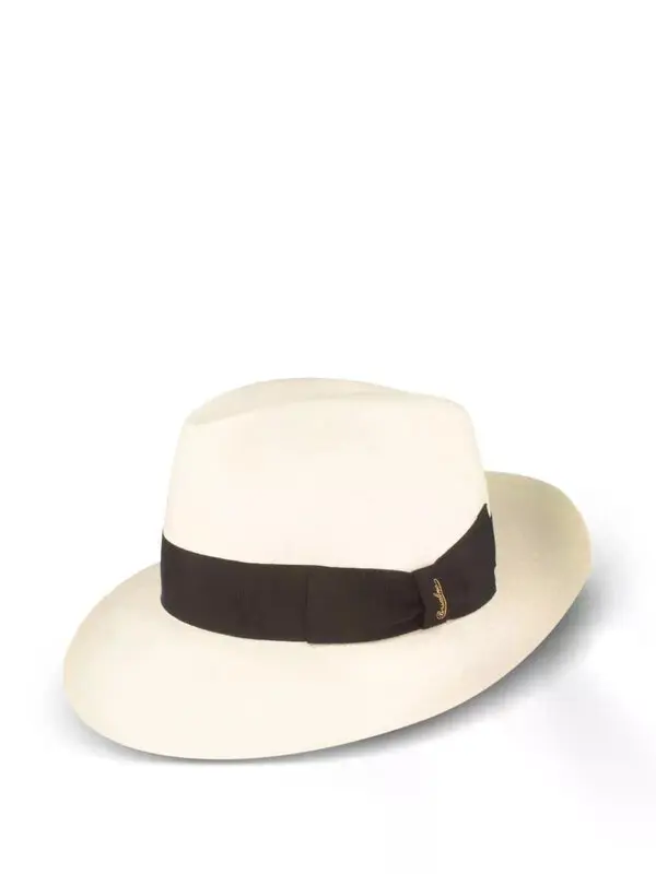 Borsalino Bow-detail Panama Hat - Neutrals