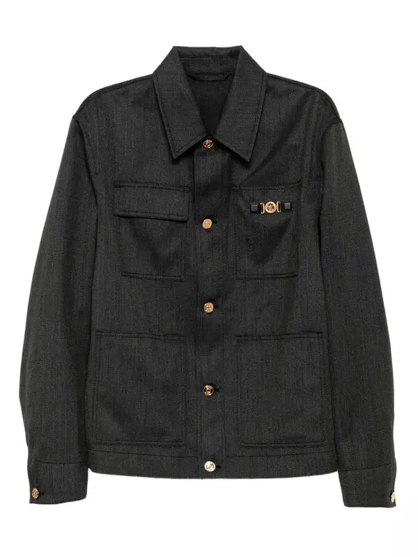 Versace Wool Jacket - Grey