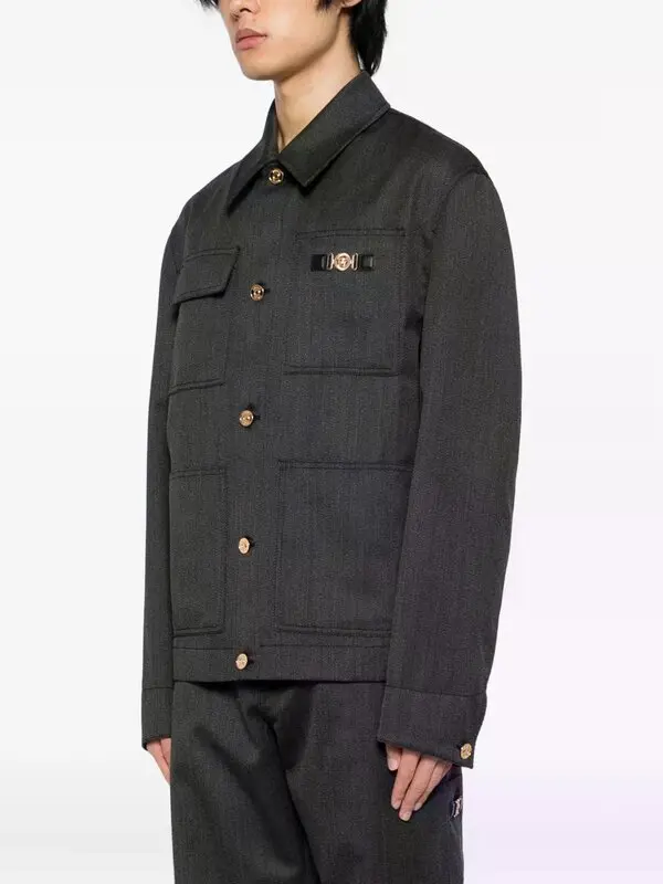 Versace Wool Jacket - Grey