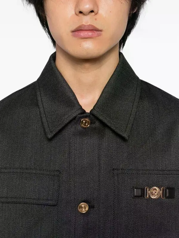 Versace Wool Jacket - Grey
