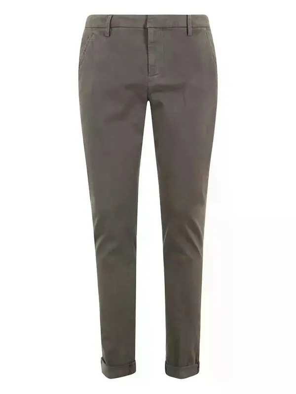 DONDUP Cuffed-hem Chinos - Grey