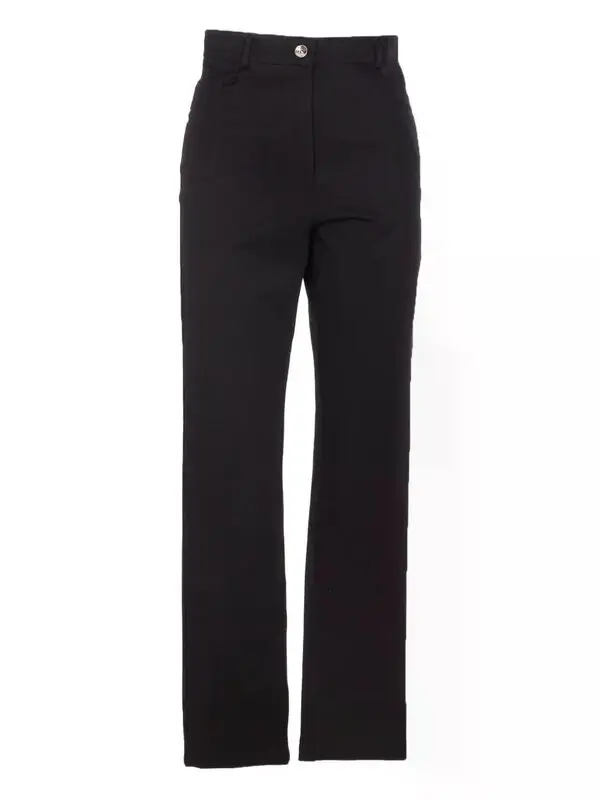 Patrizia Pepe Logo-patch Button Trousers