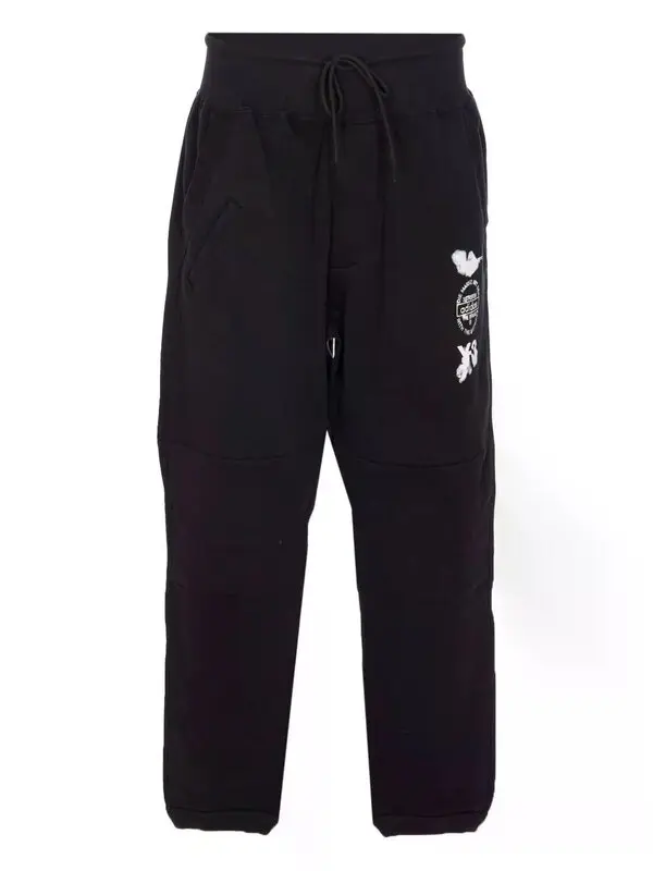 Y3 Graphic-logo Cuffed Trousers