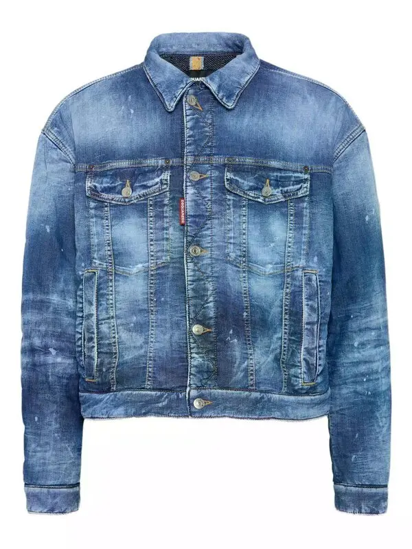 Dsquared2 Padded Denim Jacket - Blue