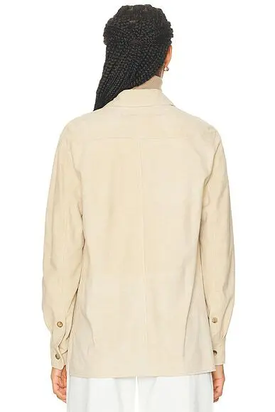 Ralph Lauren Landry Lamb-suede Shirt - Tan