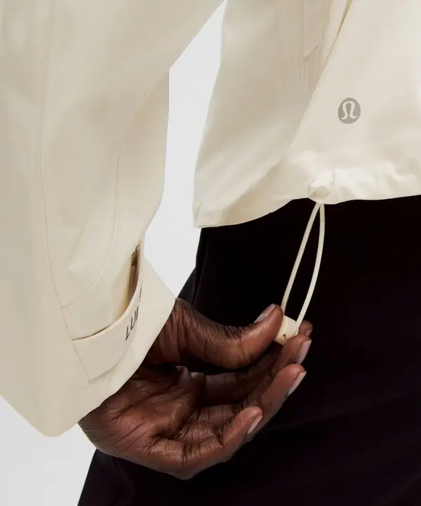 Lululemon Rain Chaser Cropped Jacket - Light Ivory