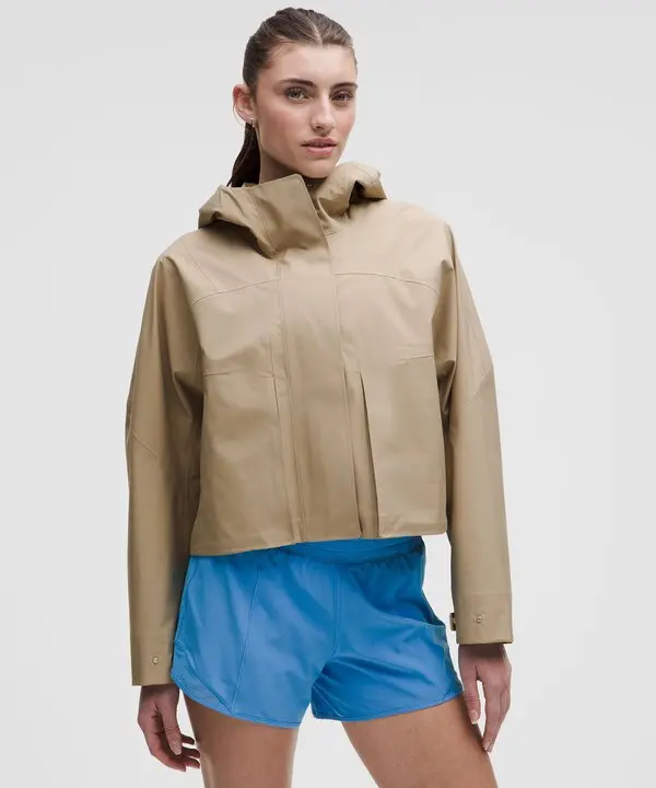Lululemon Rain Chaser Cropped Jacket - Sheer Oak