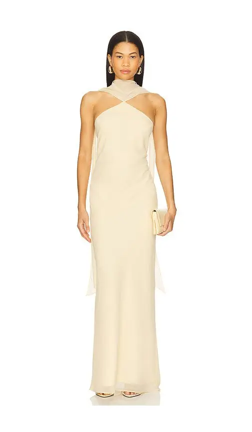 Amanda Uprichard Ashton Maxi Dress - Cornsilk