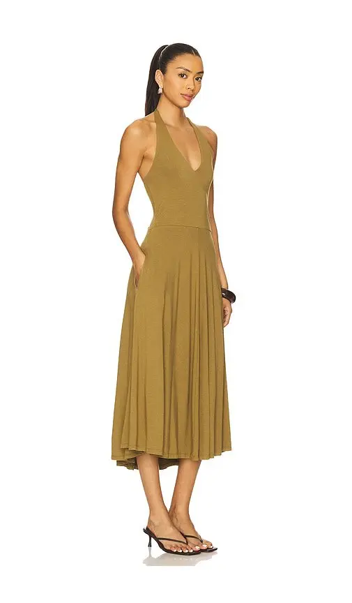 Steve Madden Hazel Halterneck Midi Dress