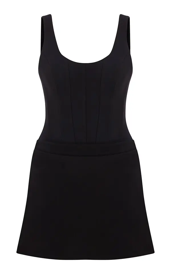 Ila Nora Corseted Mini Dress - Black