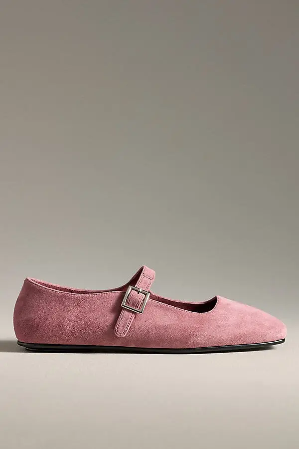 Jeffrey Campbell Elise Mary Janes - Dusty Rose Suede