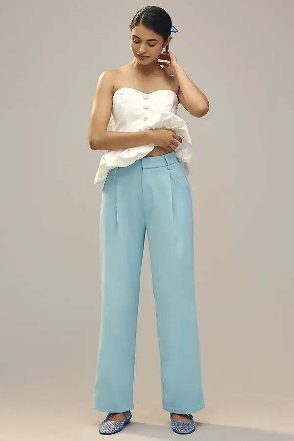 Endless Rose Pleated Zip-up Trousers