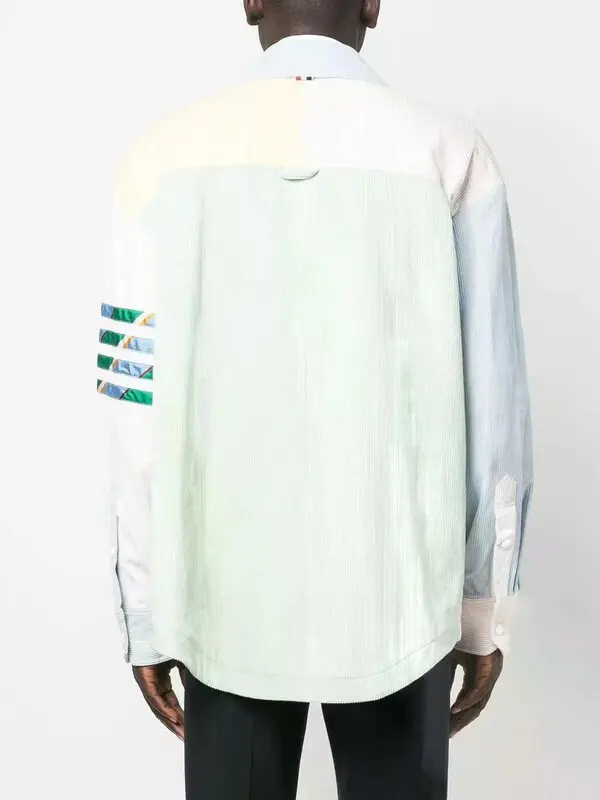 Thom Browne Panelled-design Pastel Shirt