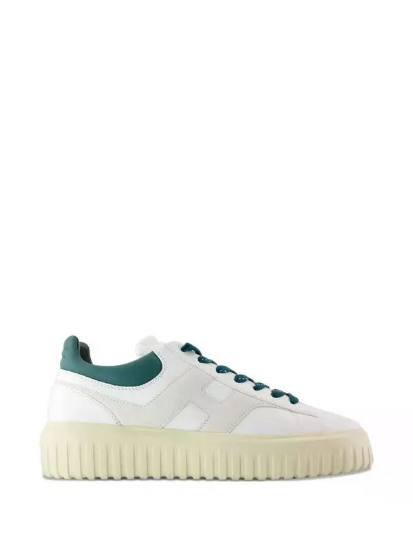 Hogan H-stripes Leather Platform Low-top Sneakers - Neutrals