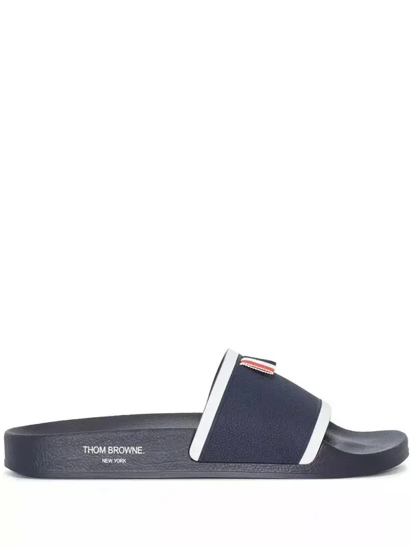 Thom Browne Grosgrain-trim Terrycloth Slides