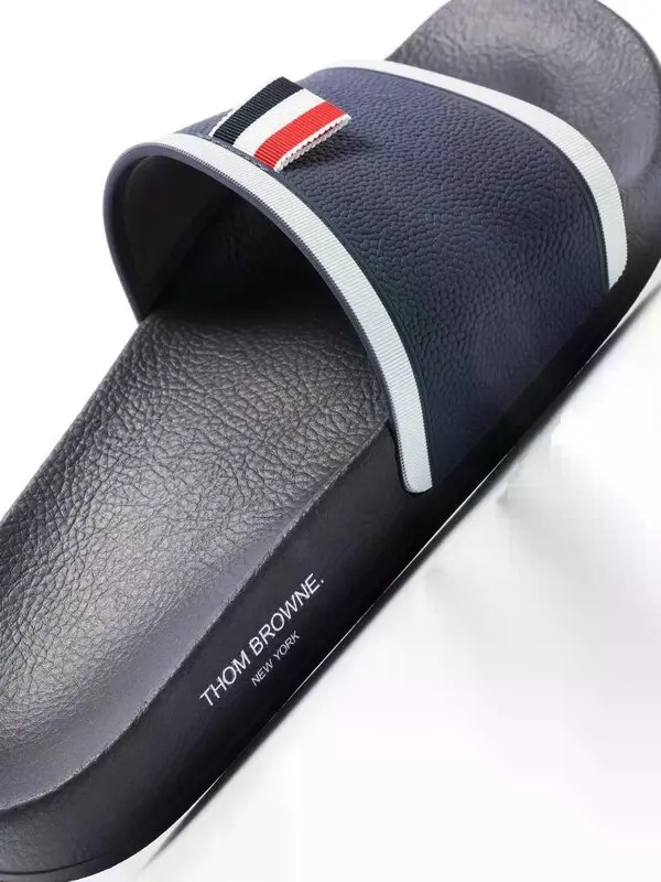 Thom Browne Grosgrain-trim Terrycloth Slides