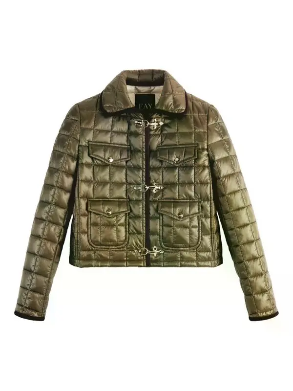 FAY Quilted Cropped Jacket