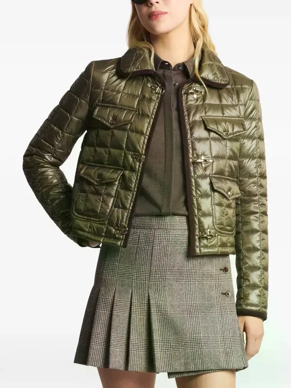 FAY Quilted Cropped Jacket