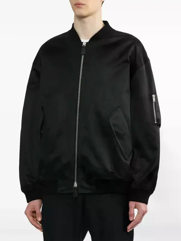JIL SANDER Zipped Sleeve Bomber Jacket