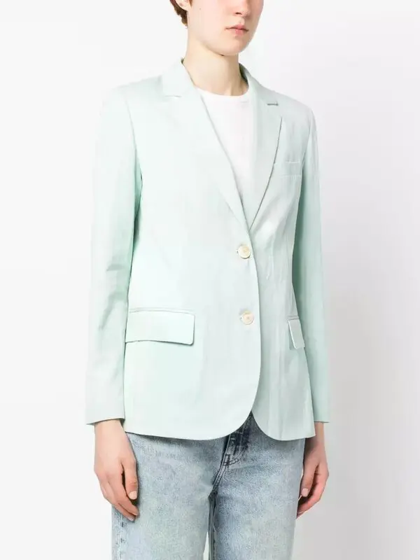 TWINSET Plain Single-breasted Blazer - Green