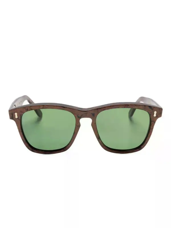 FAMILY AFFAIR Rita Marble-effect Square-frame Sunglasses