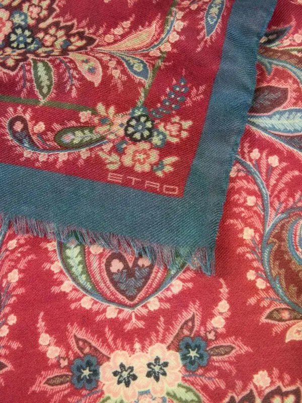Etro Paisley-print Scarf - Red