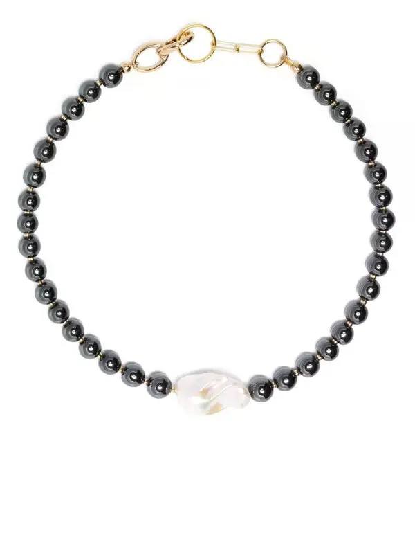 ATU BODY COUTURE Shir Fine Jewellery Pearl Necklace - Grey