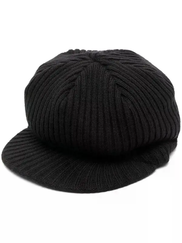 Undercover Ribbed-knit Bakerboy Cap