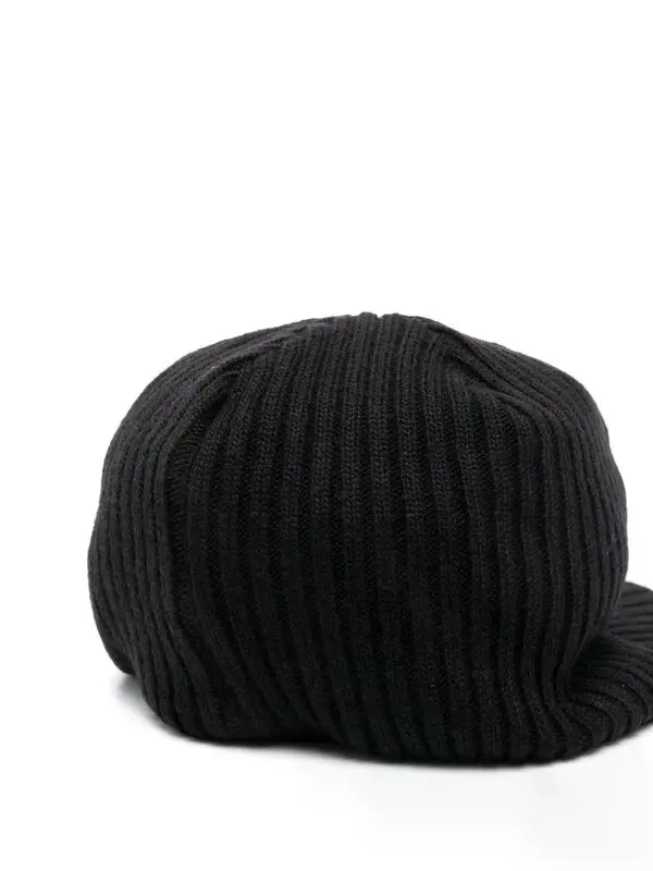 Undercover Ribbed-knit Bakerboy Cap
