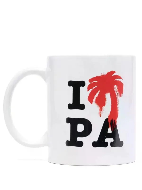 Palm Angels I Love Pa Ceramic Mug - White