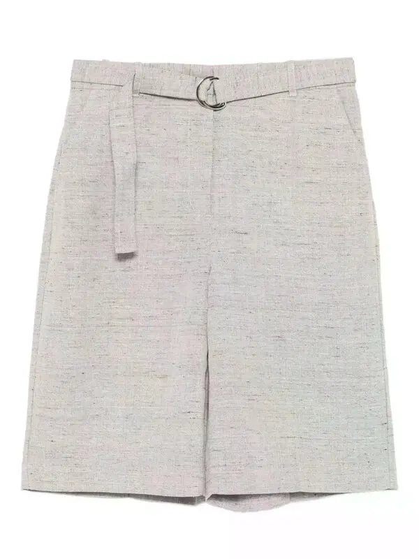 3.1 Phillip Lim Viscose Shorts With Detachable Waist Belt