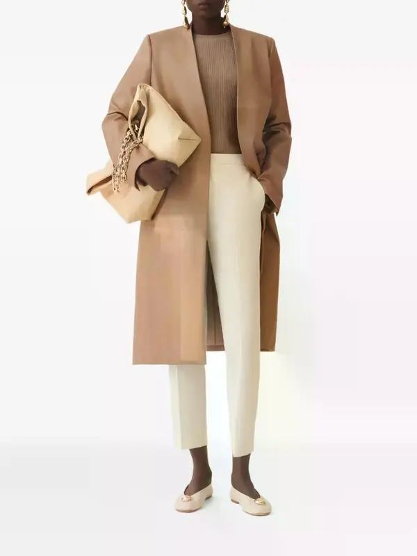 Fabiana Filippi Leather Overcoat