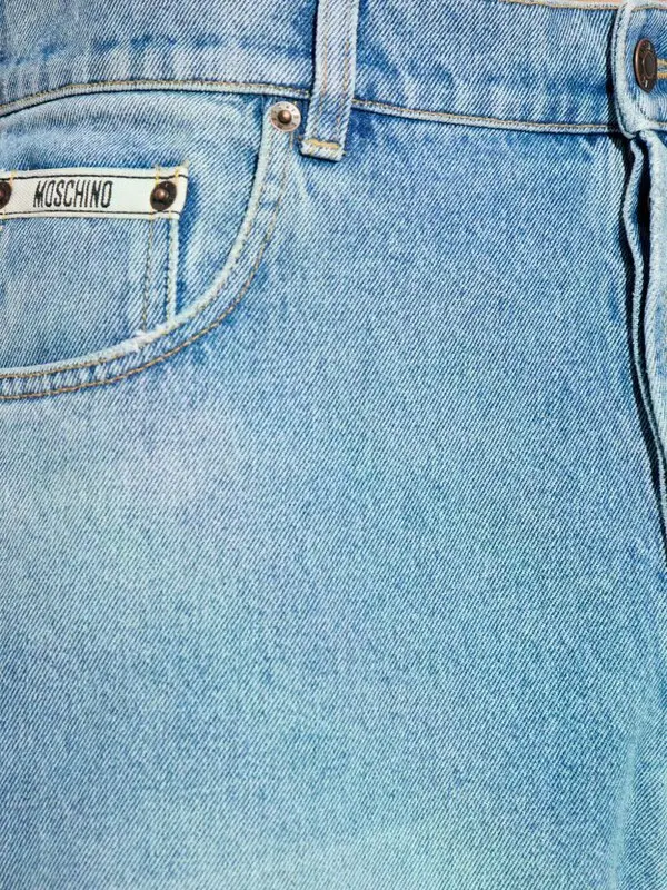 Moschino Logo-patch Jeans - Blue