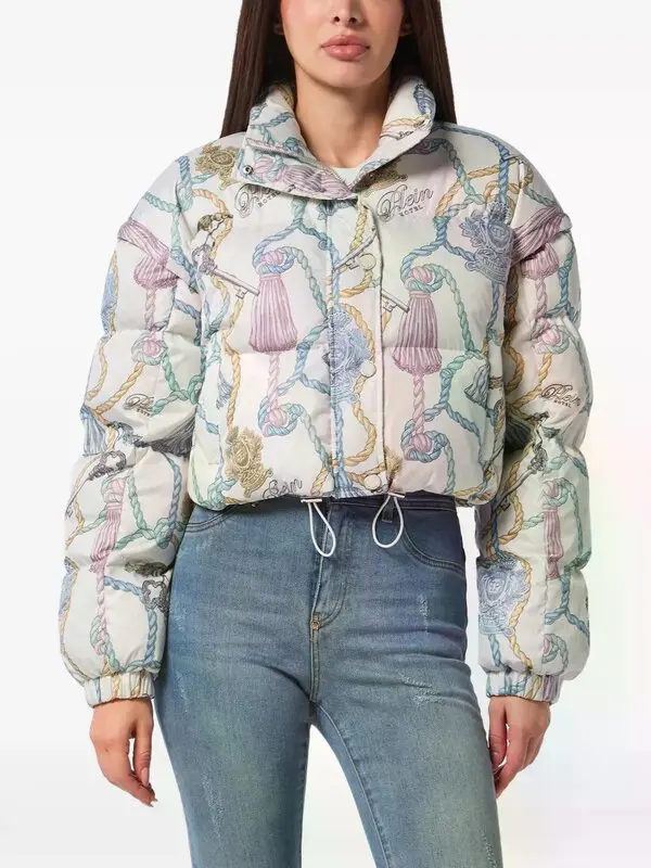 Philipp Plein Printed Puffer Jacket
